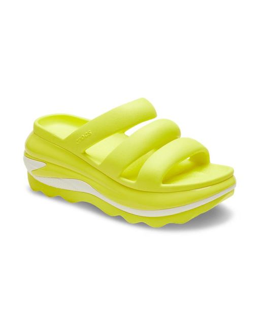 Crocs™ Mega Crush Triple Strap in Yellow | Lyst