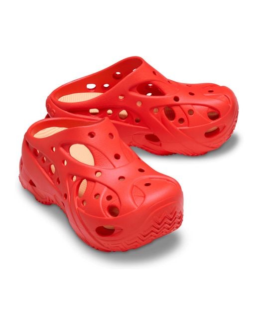 Crocs™ Caged Clog in Red | Lyst