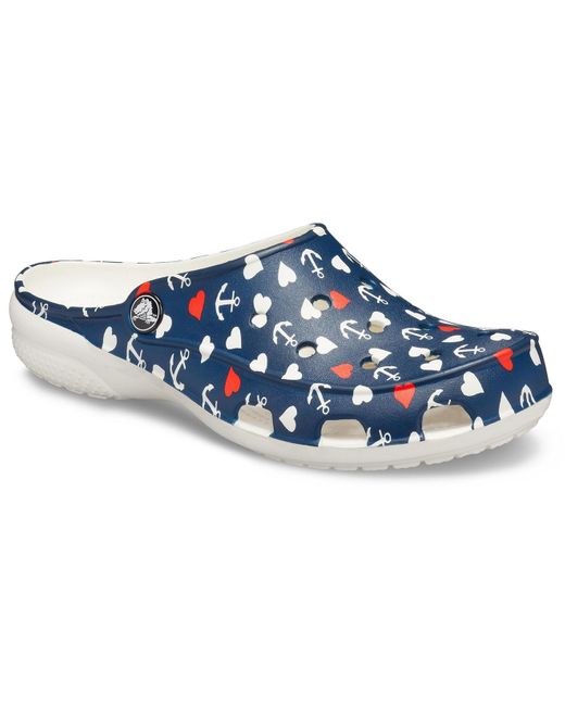 Crocs Freesail Anchor Print Clog in Blue Lyst