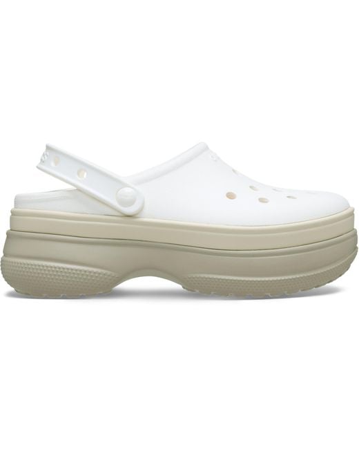 Crocs™ Classic Stacked Clog in White | Lyst
