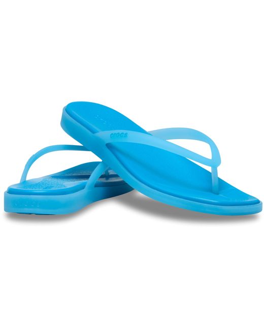 Crocs™ Miami Frosted Flip; Tinted Glass in Blue | Lyst