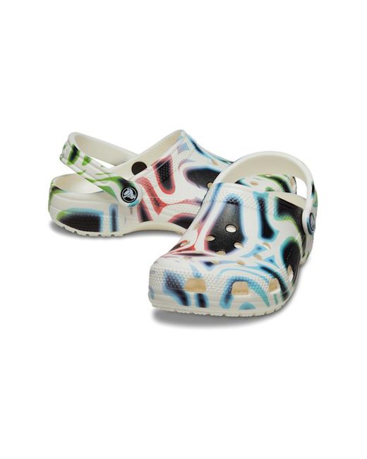 Crocs™ Classic Glow-In-The-Dark Swirl Clog; Multi in Black | Lyst