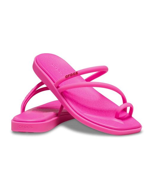 Crocs™ Miami Toe Loop Sandal; Crush in Black | Lyst