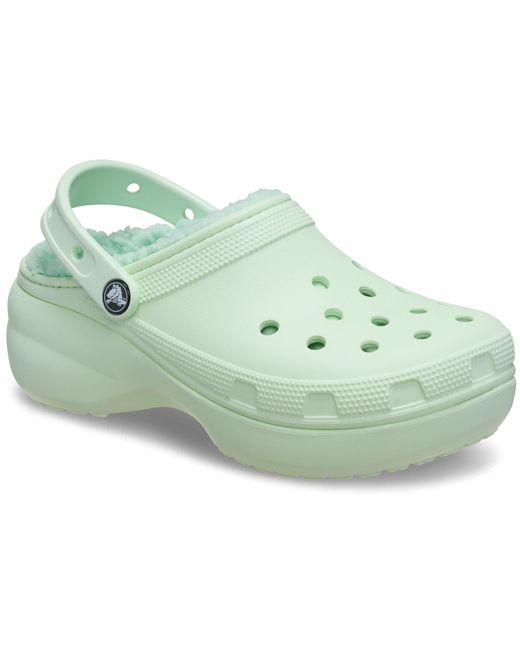 Crocs™ Classic Platform Lined in Green | Lyst UK
