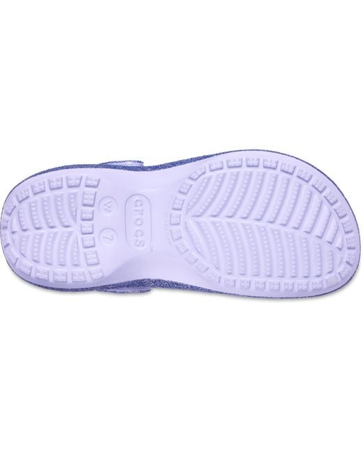 Crocs™ Classic Platform Iridescent Glitter Clog in Purple | Lyst