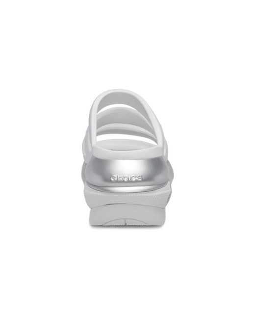 Crocs™ Mega Crush Metallic Triple Strap in Black | Lyst