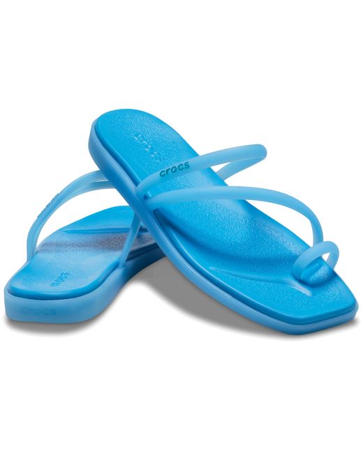 Crocs™ Miami Frosted Toe Loop in Black | Lyst UK