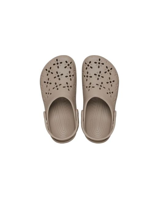 Crocs™ Classic Floral Cut-Out Clog; Taupe in Black | Lyst