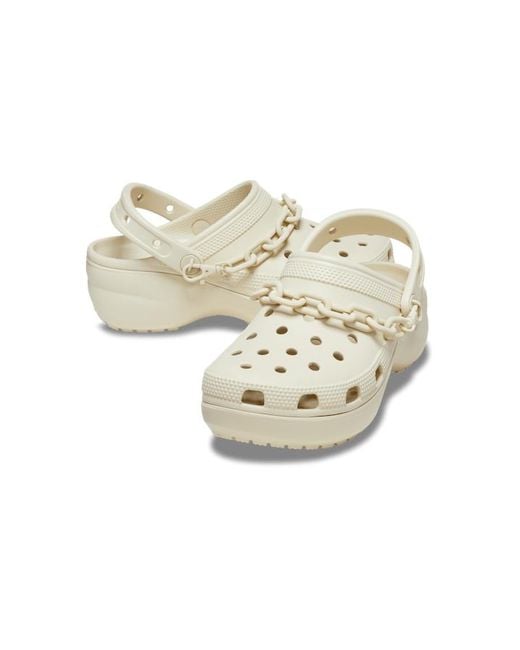 Crocs™ Classic Platform Chain Clog in Black | Lyst