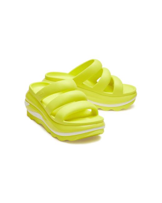 Crocs™ Mega Crush Triple Strap in Yellow | Lyst