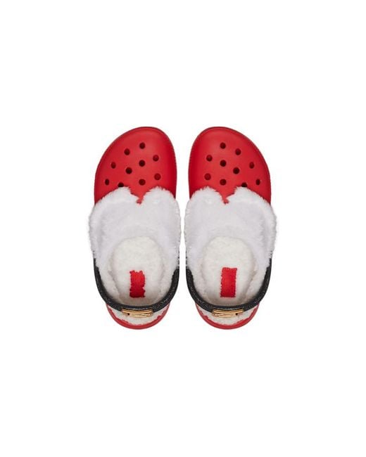 Crocs™ Classic Lined Santa Clog; Varsity / Multi in Red | Lyst