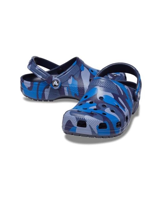 Crocs™ Classic Camo Redux Clog in Blue | Lyst