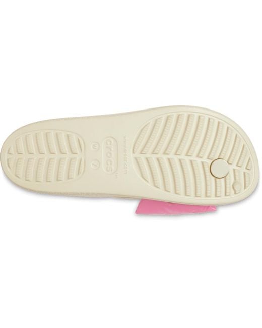 Crocs™ Classic Platform Bow Flip in Black | Lyst