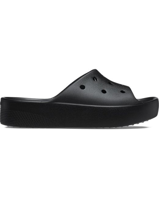 Crocs™ Classic Platform Slide in Black | Lyst