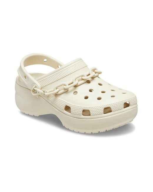 Crocs™ Classic Platform Chain Clog in Black | Lyst