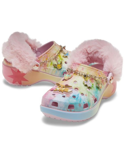 Crocs™ Pokémon Eevee Classic Platform Clog in Black | Lyst