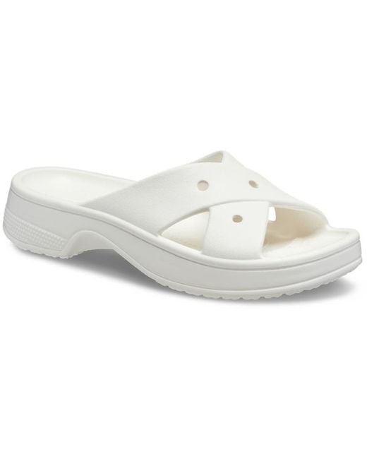 Crocs™ Cross Strap in Black | Lyst