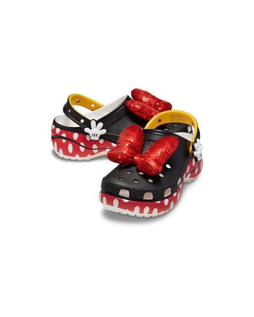 Crocs™ Minnie Mouse Classic Platform Clog in Black | Lyst