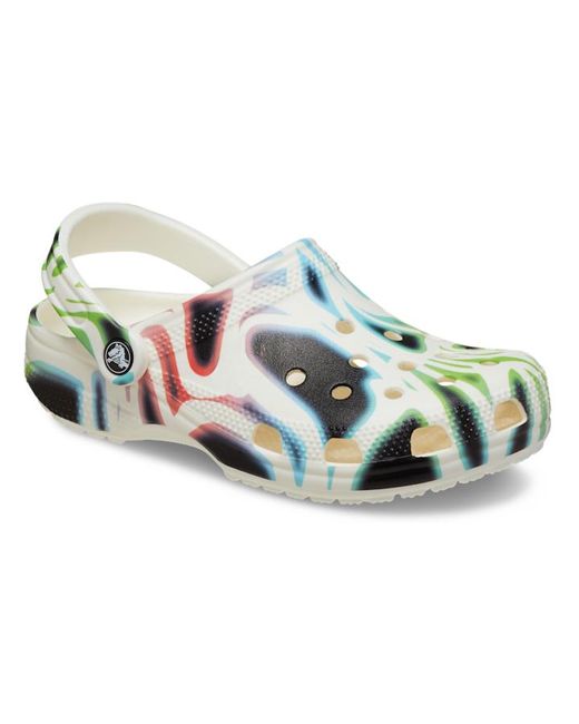 Crocs™ Classic Glow-In-The-Dark Swirl Clog; Multi in Black | Lyst
