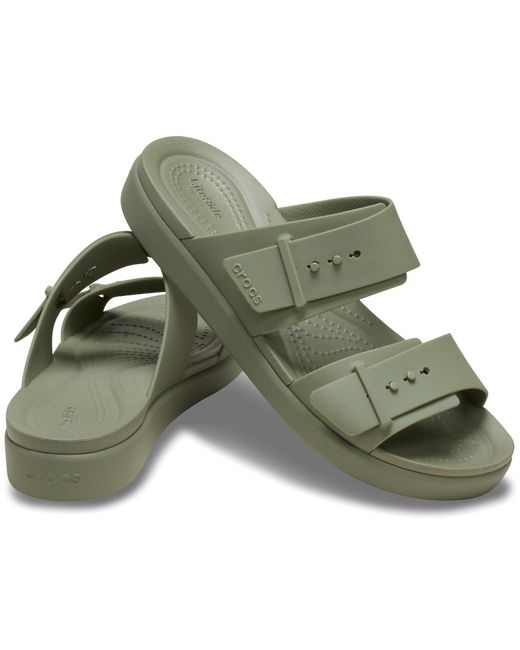 Crocs™ Brooklyn Buckle Low Low in Black | Lyst UK