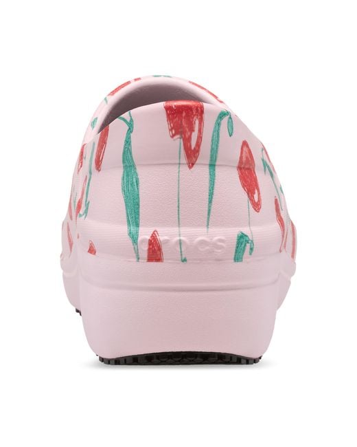 Crocs™ Neria Pro Ii Literide Graphic Work Clog in Black | Lyst