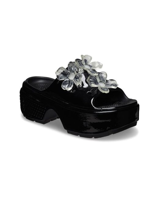 Crocs™ Stomp Hyper Floral High Shine Slide in Black | Lyst Canada