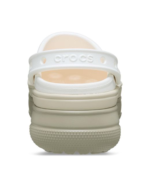 Crocs™ Classic Stacked Clog in White | Lyst