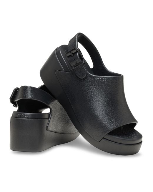 Crocs™ Dylan Platform Slide in Black | Lyst