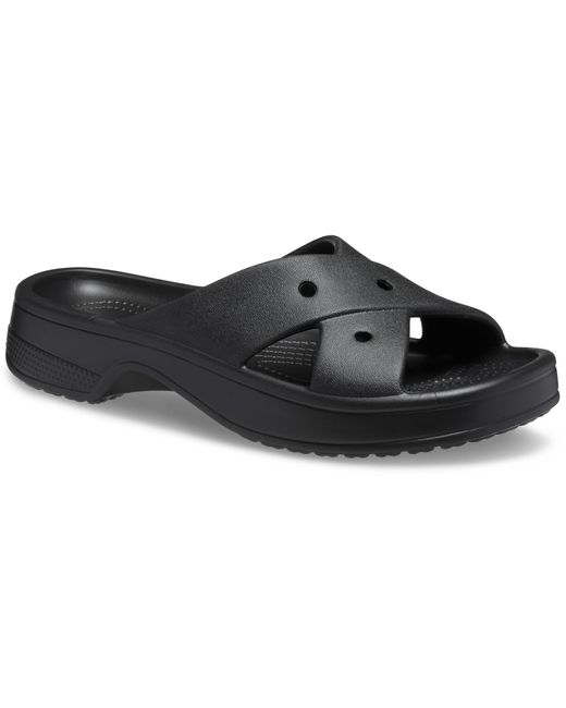 Crocs™ Classic Cross Strap in Black | Lyst
