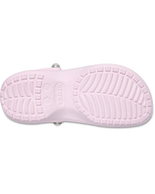 Crocs™ Classic Platform Pearl Clog; Milk in Black | Lyst