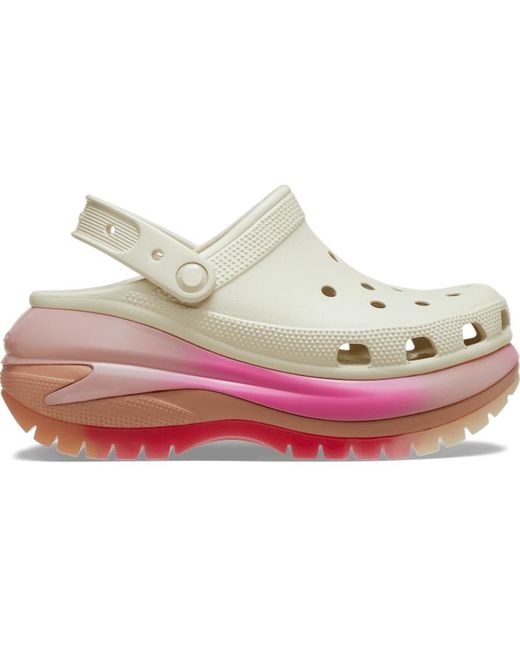 Crocs™ Classic Mega Crush Color Dip Clog in Natural | Lyst
