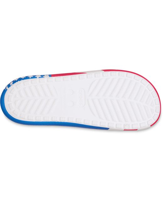 Crocs™ Classic American Flag Slide 2.0 in Red | Lyst