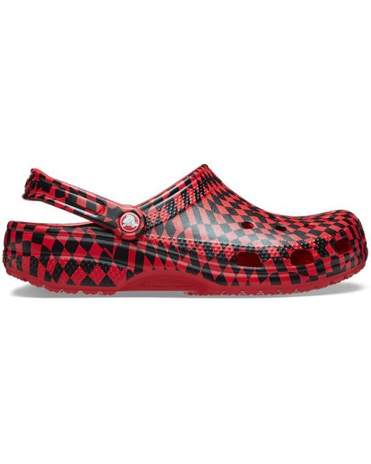 Crocs™ Warped Checker Clog; Varsity in Red | Lyst