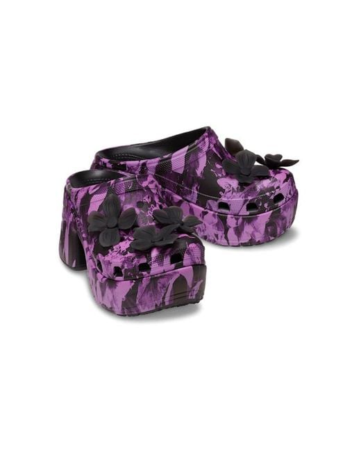 Crocs™ Siren Hyper Floral Clog in Purple | Lyst