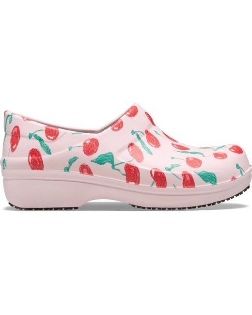 Crocs™ Neria Pro Ii Literide Graphic Work Clog in Black | Lyst