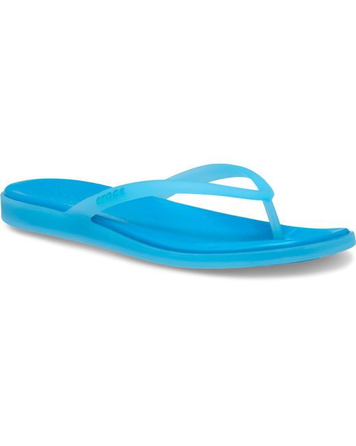 Crocs™ Miami Frosted Flip; Tinted Glass in Blue | Lyst