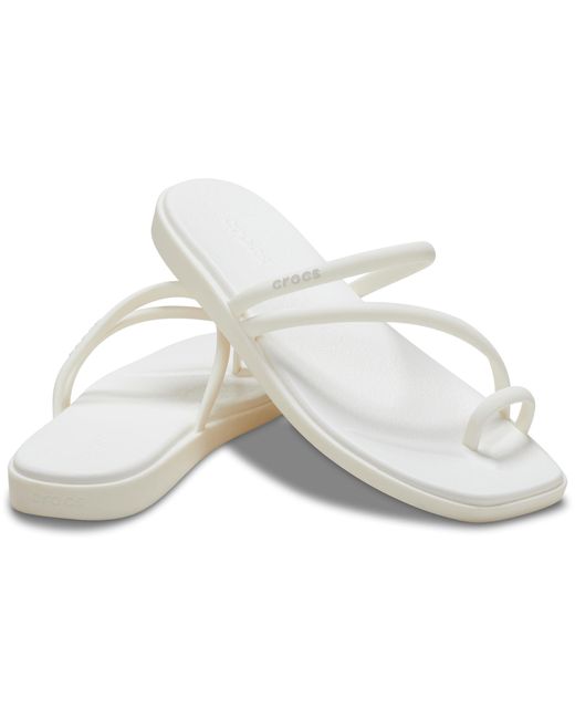 Crocs™ Miami Toe Loop Sandal; Chalk in Black | Lyst