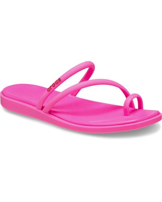 Crocs™ Miami Toe Loop Sandal; Crush in Black | Lyst