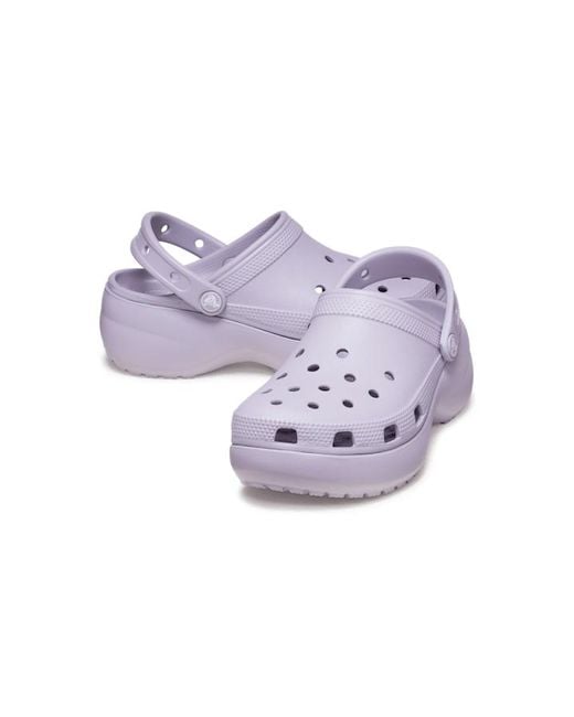 Crocs™ Classic Platform Clog in Purple | Lyst