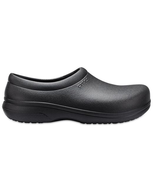Crocs™ Crocs On The Clock Slip Resistant Work Slip-On in Black for Men ...