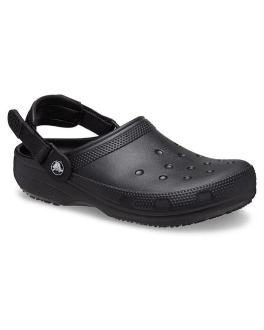 Crocs™ Classic Slip Resistant Work Clog in Black | Lyst