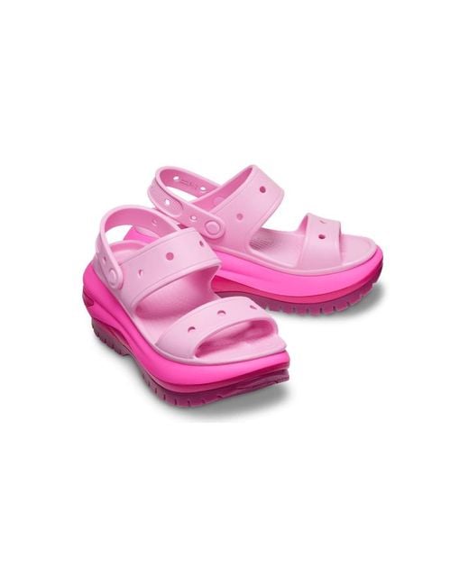 Crocs™ Mega Crush Matte Sandal; Tweed / Multi in Black | Lyst