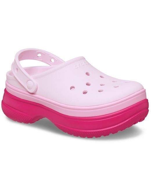 Crocs™ Classic Stacked Clog in Black | Lyst