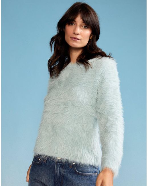 Cynthia Rowley Synthetic Fuzzy Sweater in Sky (Blue) | Lyst Cynthia Rowley Synthetic Fuzzy Sweater in Sky (Blue) | Lyst