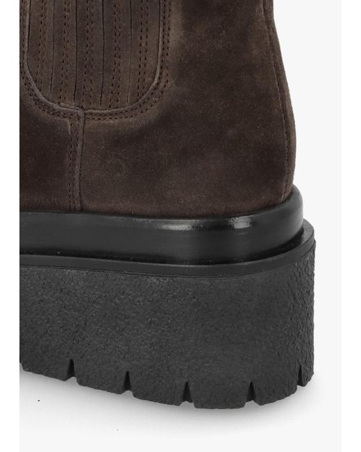 Alpe Alpie Brown Suede Crepe Sole Chelsea Boots | Lyst UK