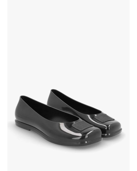 Marc Jacobs X Melissa Ruby Black Ballet Pumps in White | Lyst