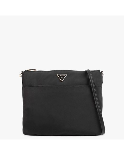 Guess Synthetic Eco Gemma Black Cross-body Bag - Lyst Guess Synthetic Eco Gemma Black Cross-body Bag - Lyst