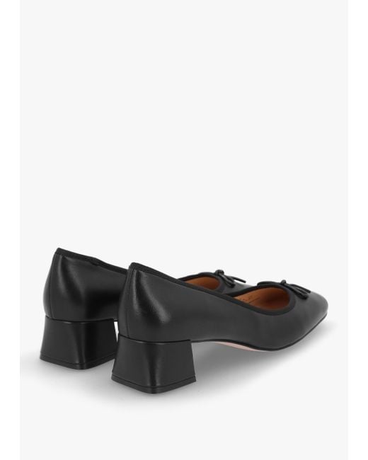 COACH Ava Leather Low Heel Ballet Pumps , Leather in White | Lyst