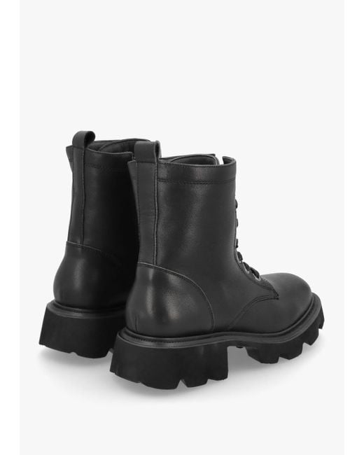 Daniel Amari Black Leather Embellished Ankle Boots | Lyst