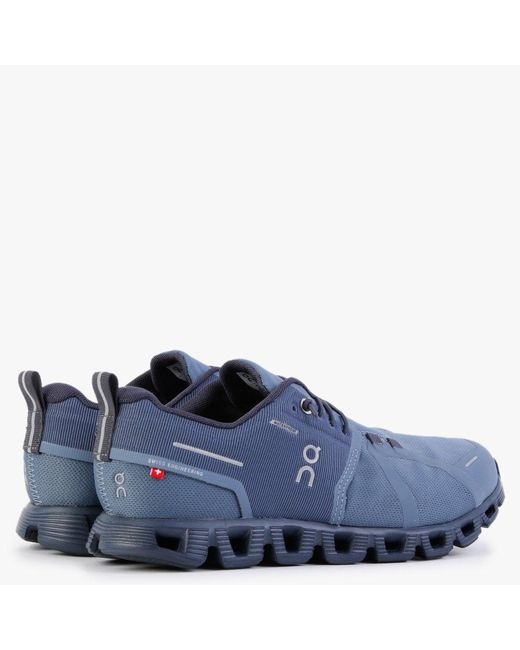 On Running Cloud 5 Waterproof Metal Navy Trainers in Blue | Lyst